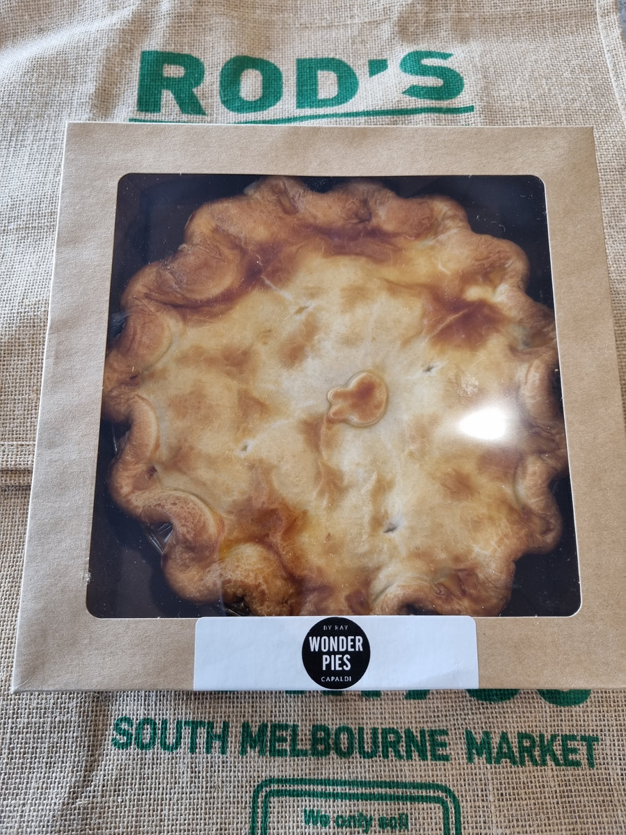 Pie- Fresh Beef Rendang ( wonder pies) Family size – Rod's Fruit and Veg