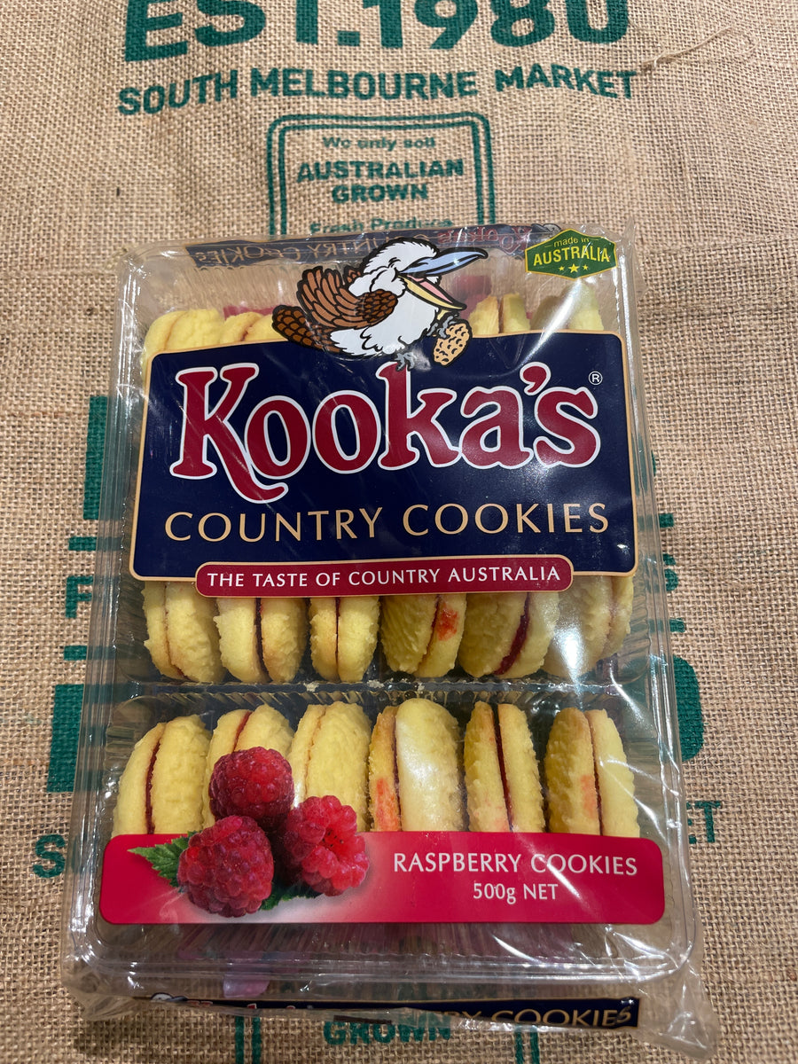 Biscuits - Kooka’s Raspberry Cookies, 500g – Rod's Fruit and Veg