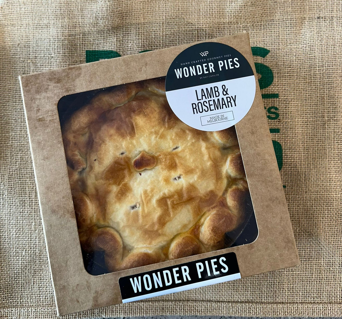 Pie-Lamb & Rosemary 1kg ( Wonder Pies) Family size – Rod's Fruit and Veg