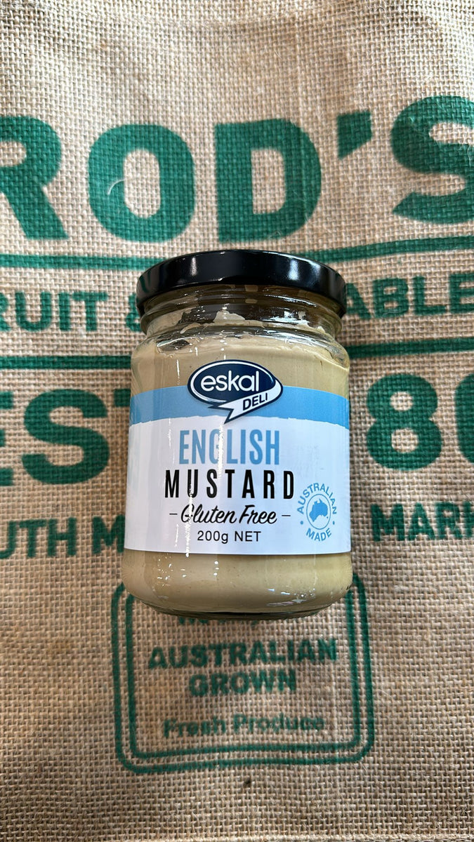 Mustard-English 200g ( gluten free) Aussie made – Rod's Fruit and Veg
