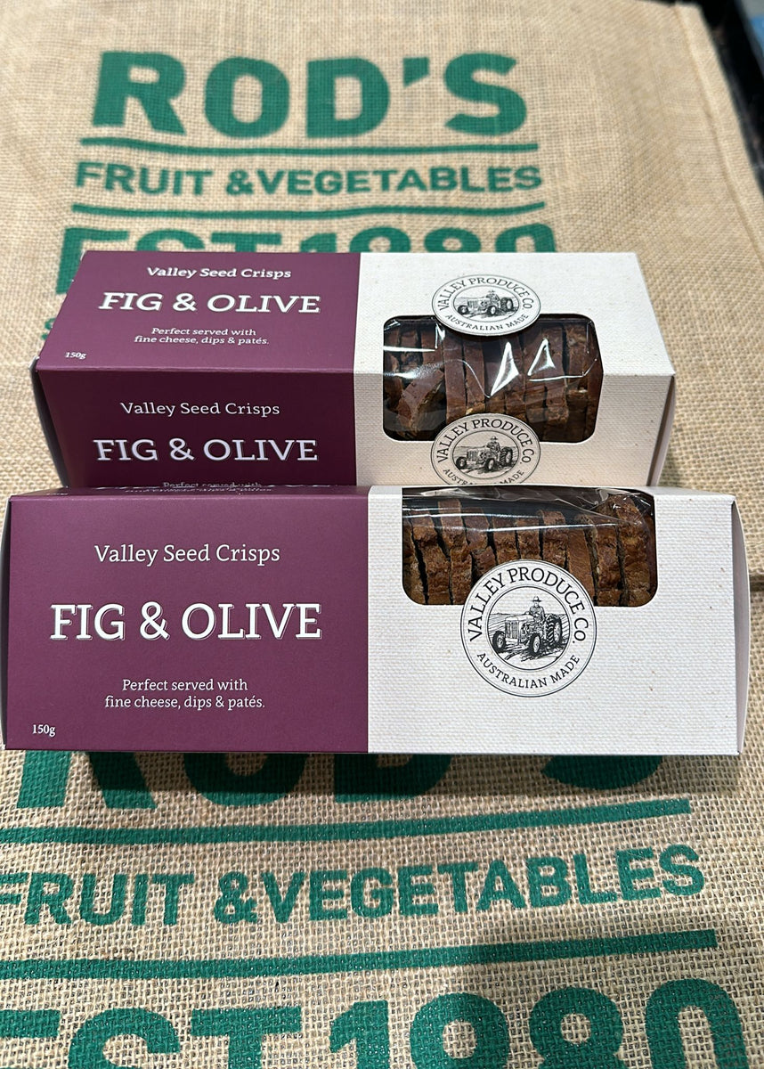 Crisps-Fig & Olive 150g , Australian Made – Rod's Fruit and Veg