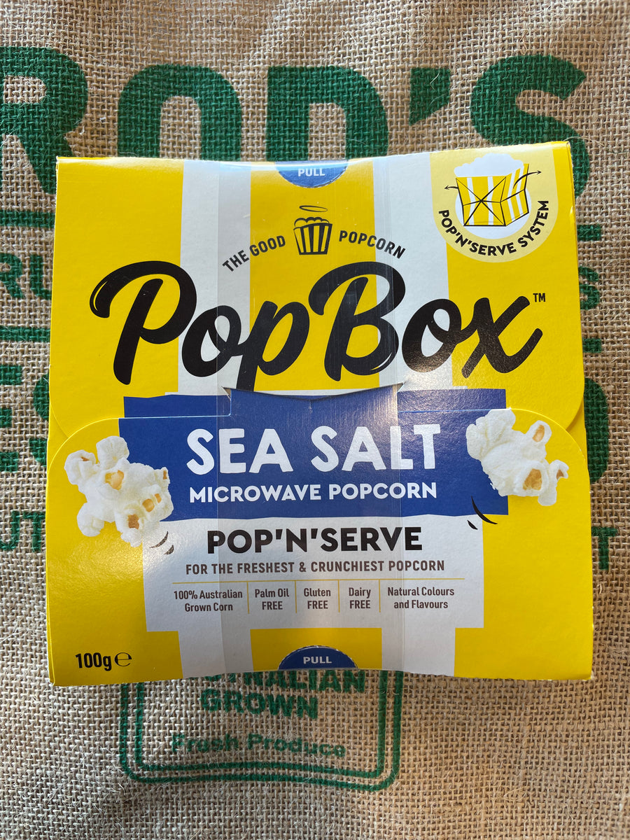 Popcorn - Pop Box Microwave Sea Salt Flavour – Rod's Fruit and Veg