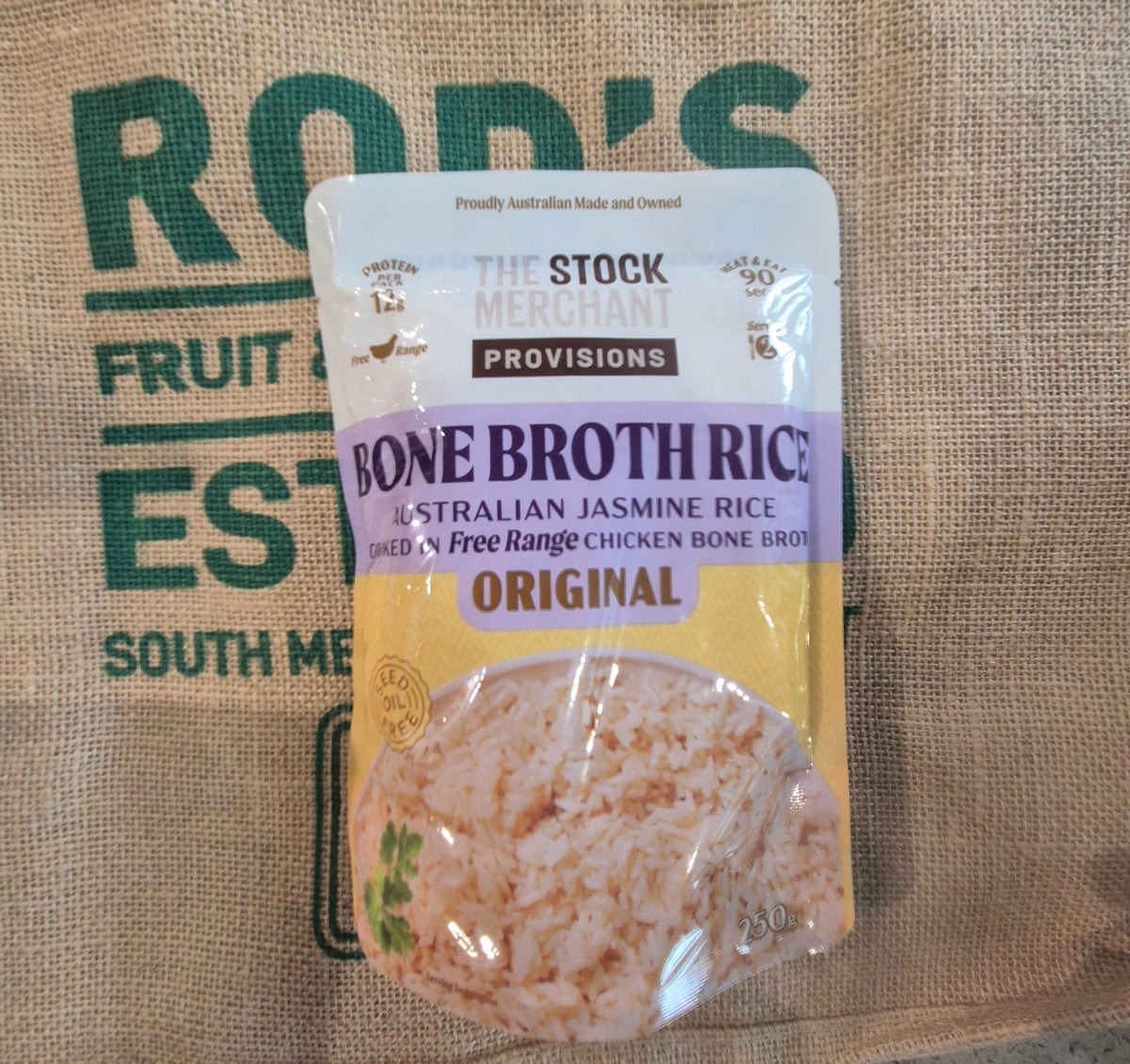 Rice- Bone Broth Original Chicken , Microwave Pouch ( the stock mercha ...