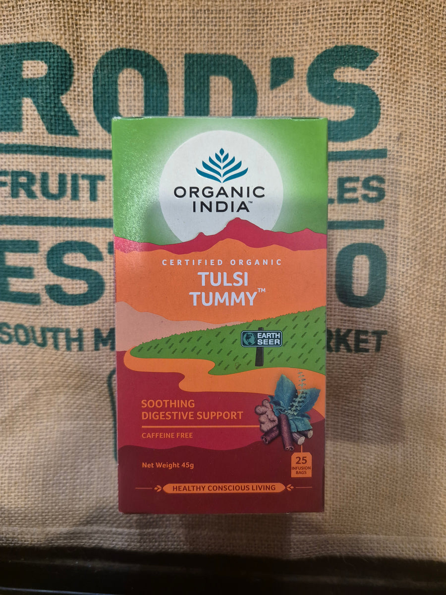 Tea - Tulsi Tummy, Organic Tea – Rod's Fruit and Veg