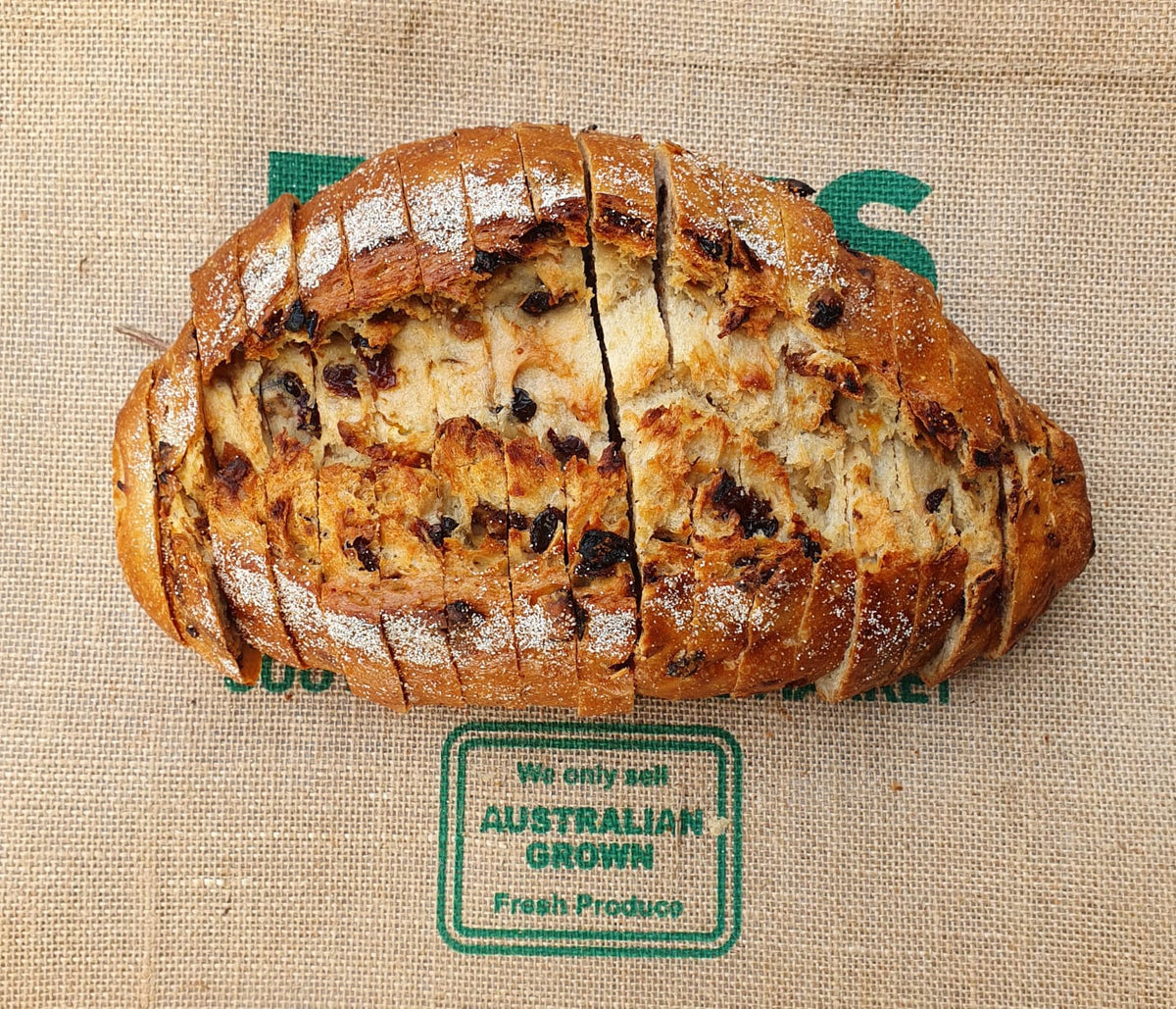 Brumby's- Fruit Loaf Sourdough Sliced – Rod's Fruit and Veg